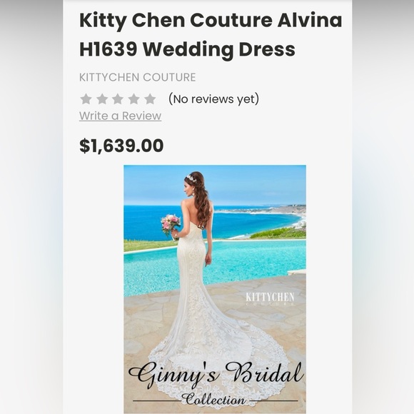 Kitty Chen | Dresses | Kitty Chen Couture Alvinah639 Wedding Dress ...